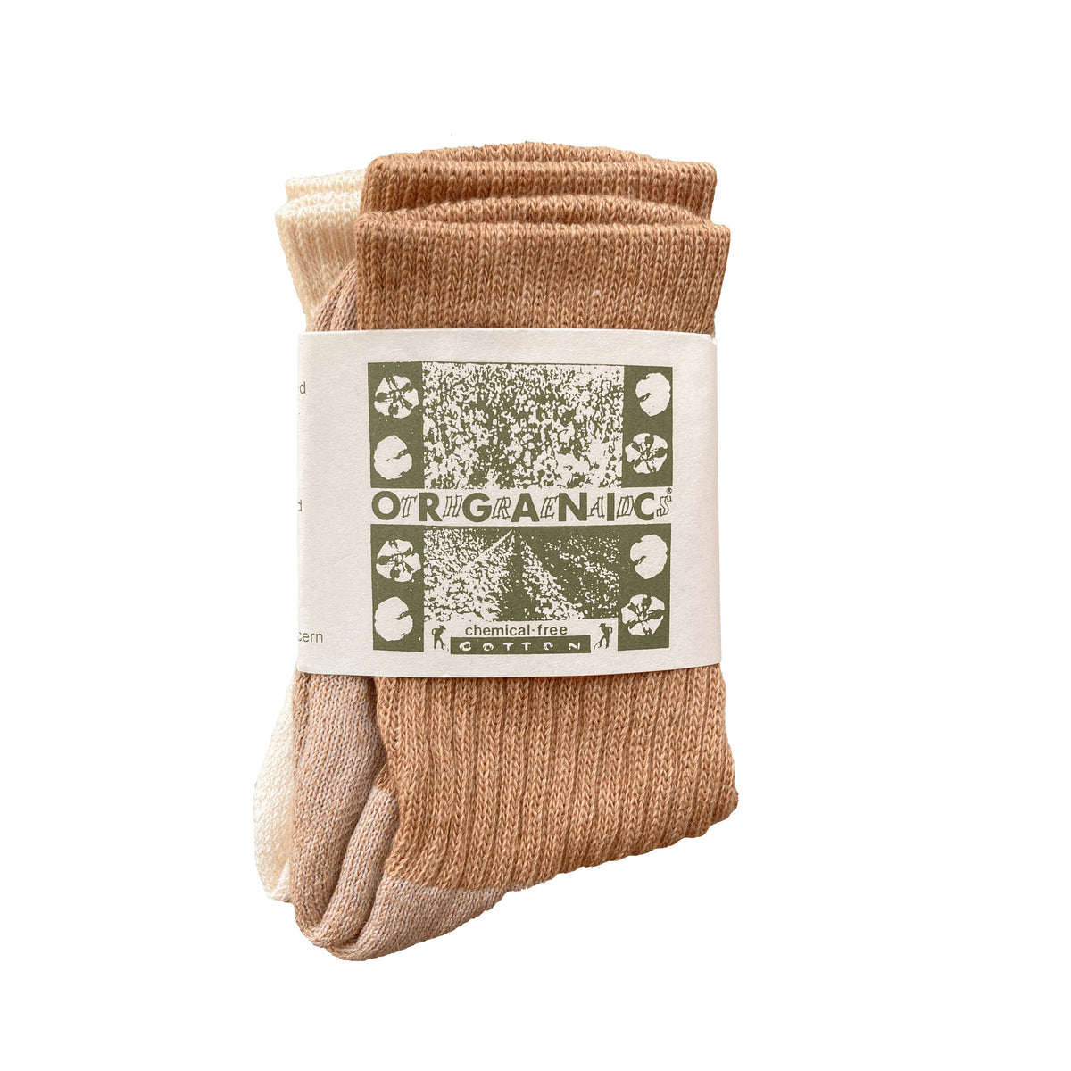 Organic Threads FoxFibre Cotton Socks 3-Pack in Tricolor – Short Wave