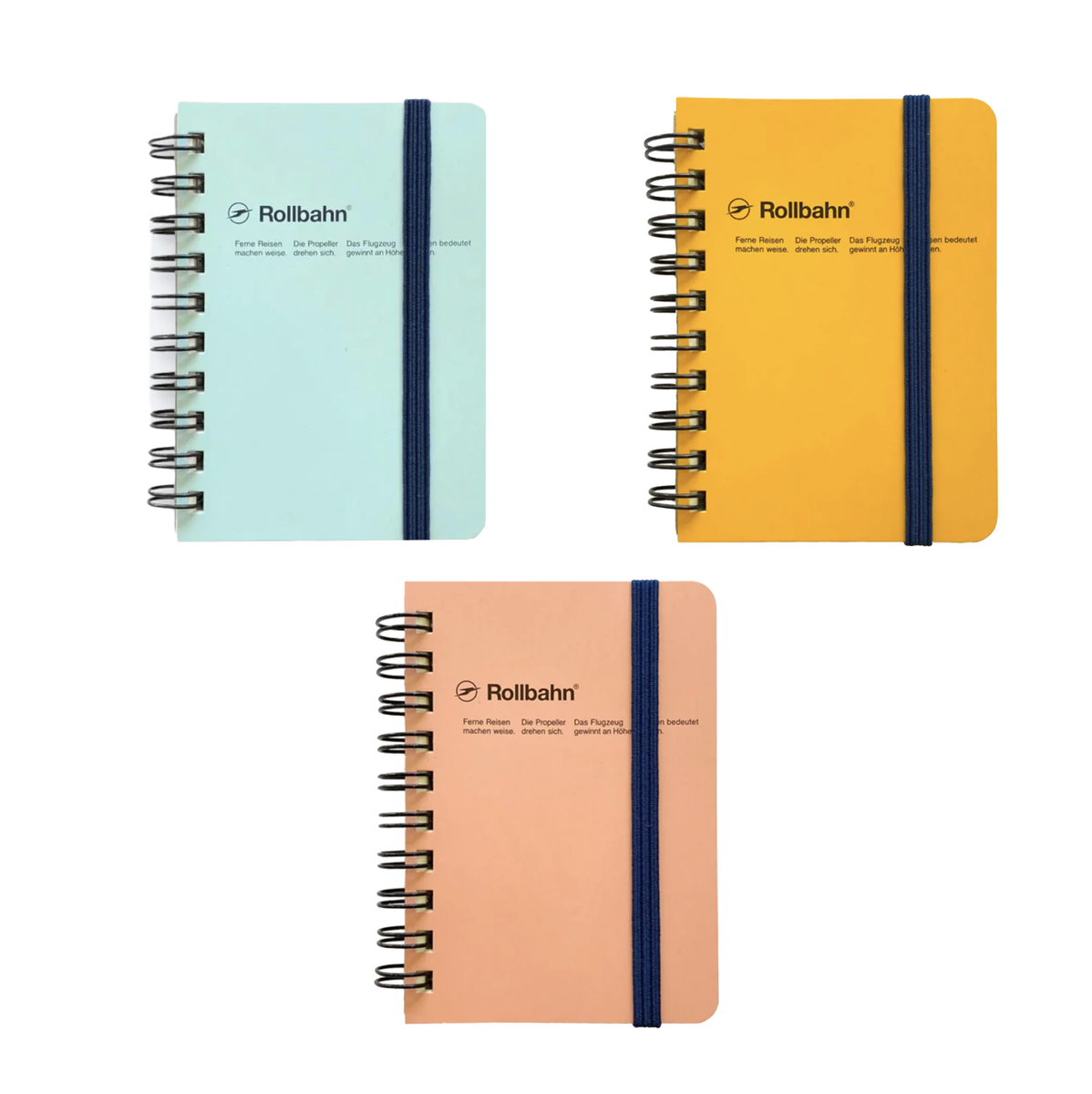 Delfonics Rollbahn Mini Memo Spiral Notebook – Short Wave