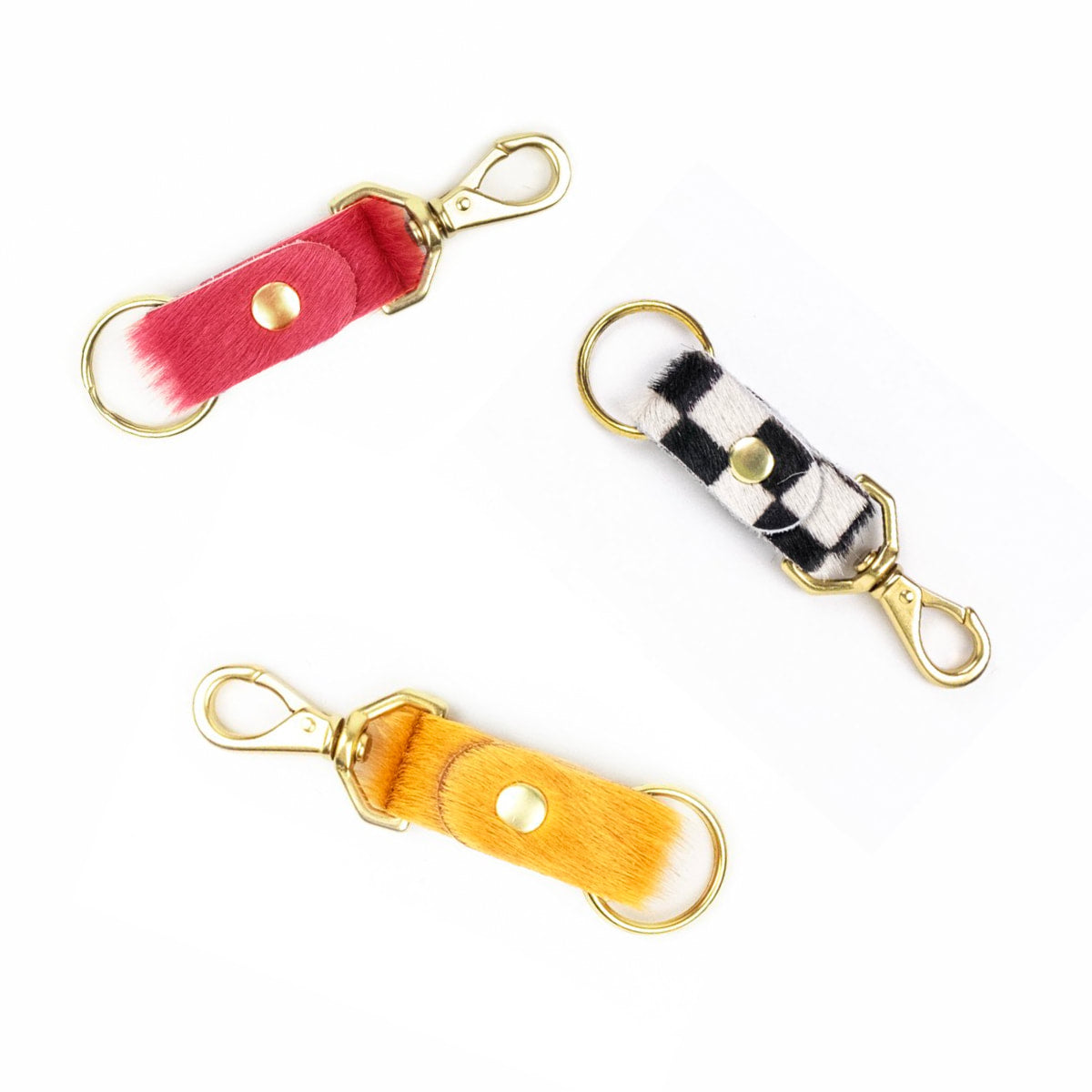 Primecut Leather and Cowhide Keychains – Short Wave